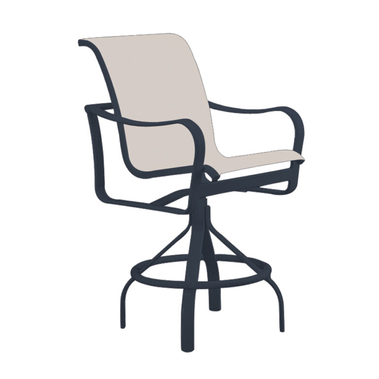 Shoreline Sling Swivel Bar Stool | California Patio | Outdoor Patio ...