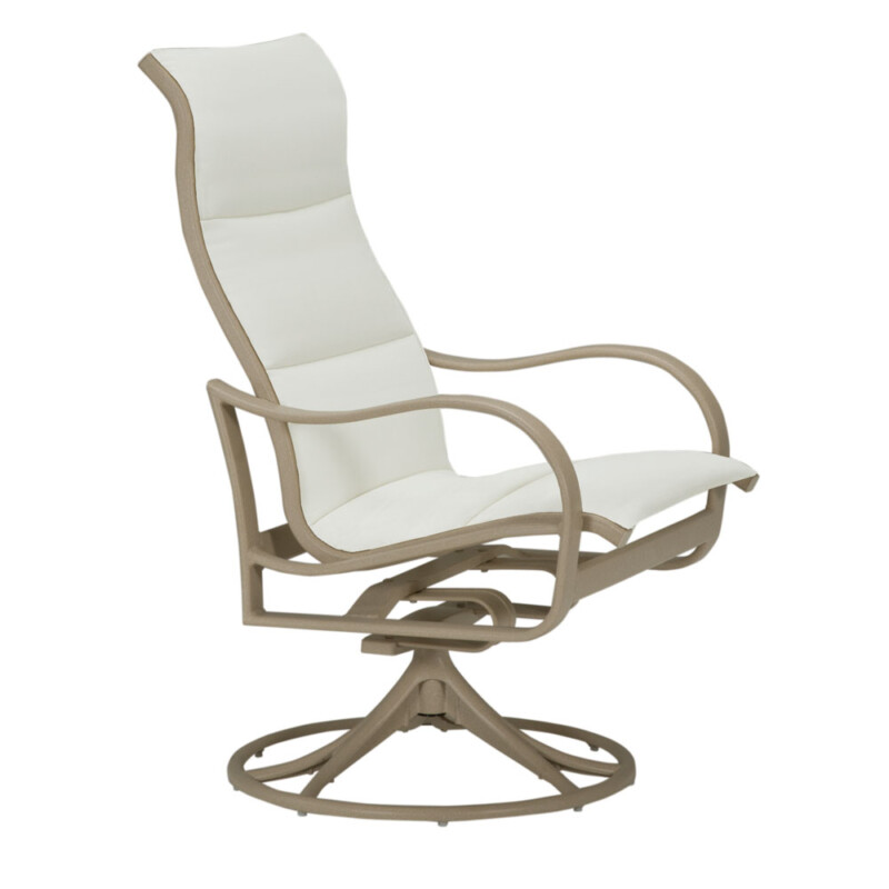 Shoreline Padded Sling High Back Swivel Rocker | California Patio ...