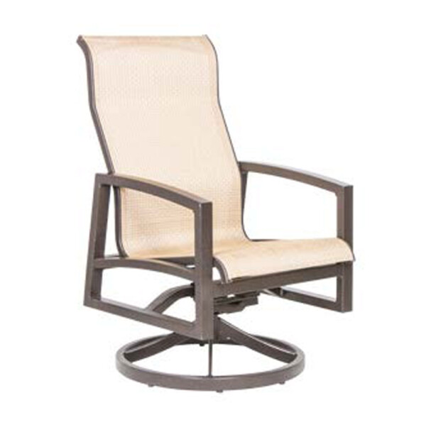 Ravello Padded Sling Dining Swivel Rocker | California Patio | Outdoor ...