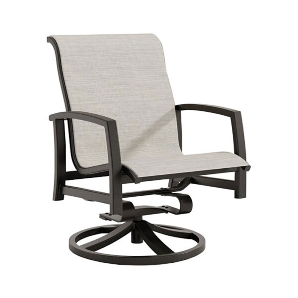 Muirlands Sling Low Back Dining Swivel Rocker | California Patio ...